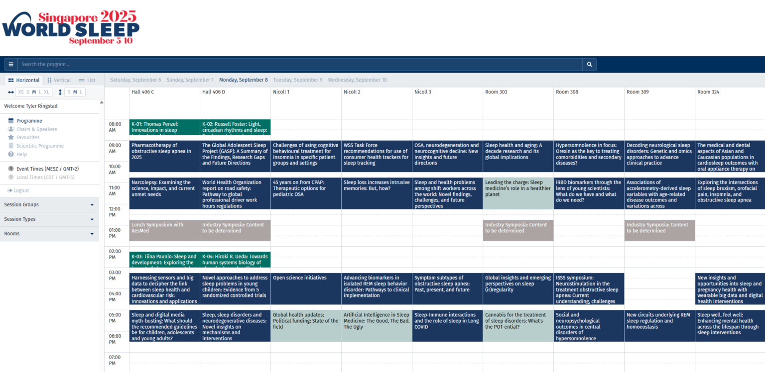 Scientific Program for World Sleep 2025